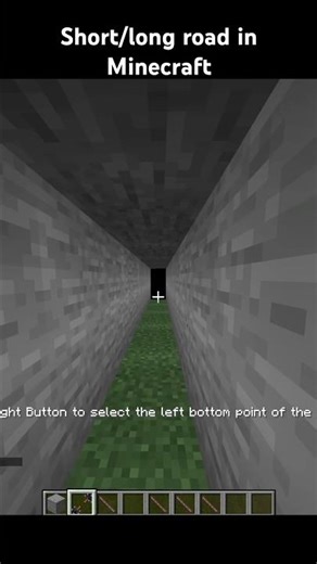 Short/long road in Minecraft #minecraft #minecraftshorts #shorts