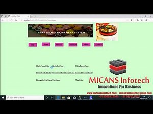 ONLINE CAKE SHOP MANAGEMENT SYSTEM ASP.NET PROJECT