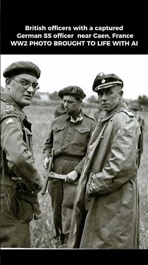 Captured German SS Officer by the British VIII Corps