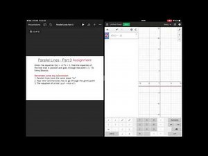 Finding Parallel Lines Using Desmos