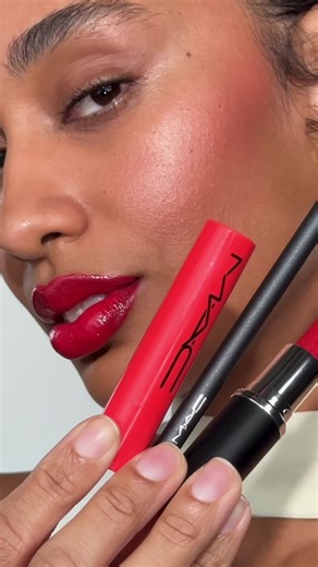 Red, on repeat ❤️ Talent is wearing the Everyday Lip Trio with… 🌟 Lip Pencil in “Ruby Woo” 🌟 M•A•CXimal Sleek Satin Lipstick in “Ruby Woo” 🌟 Plumping Gloss Stick in “Heat Sensor” Makeup by @Makeup by Gilbert 💄 #maccosmetics #rubywoo #redlip #redlips #redmakeup