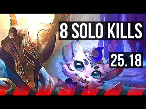 PANTHEON vs GNAR (TOP) | 8 solo kills, 18/3/10, Legendary, 42k DMG | BR Challenger | 25.18