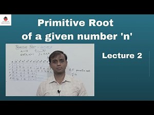 Primitive Root | Lecture 2 | Cryptography | Number Theory