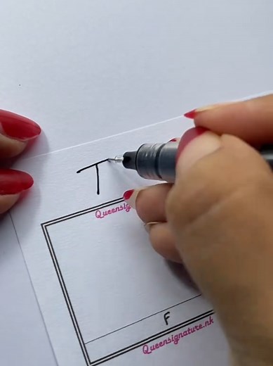 How to sign letter f? . . #signature #tandatangan #싸인만들어드려요 #f #sign | signature