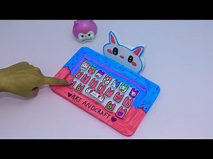 How to make paper keyboard / Craft idea making paper keyboard