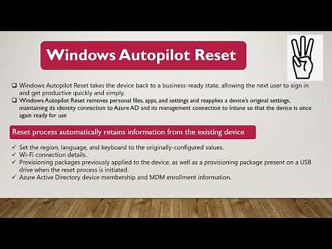 Microsoft Intune How to Reset Windows Autopilot - Microsoft Intune Training Series video No#121