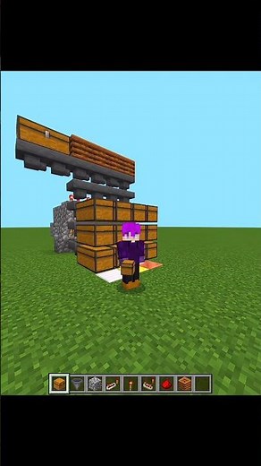 Easiest Auto Sorter in Minecraft | 60 Seconds 🕰️ Tutorial #shorts