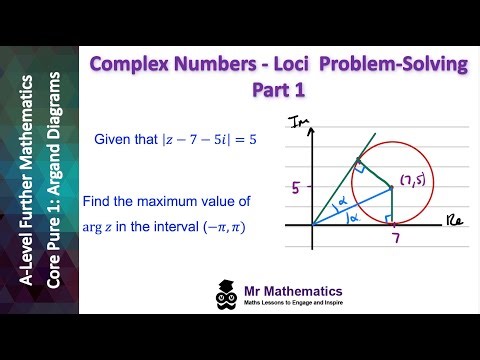 Complex Numbers - Loci : Problem-Solving Part 1 | Mr Mathematics
