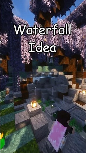 How to make a Waterfall in Minecraft Tutorial! #minecraft