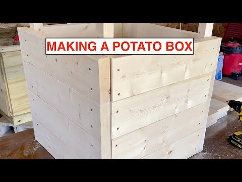 DIY Potato Box Build | 100 Pounds of Potatoes??