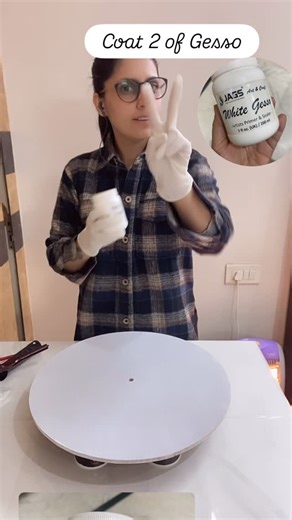 Resinbynandini on Instagram: "Day 2 of coating Gesso ."