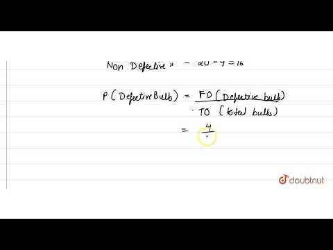 (i) A lot of 20 bulbs contain 4 defective ones. One bulb is drawn at random from the lot.