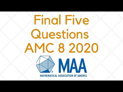 AMC 8 2020 - Final Five Questions