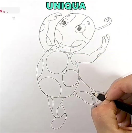 We drew Uniqua from Backyardigans | Drawings for kids