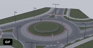 How to drive through a roundabout - Funny