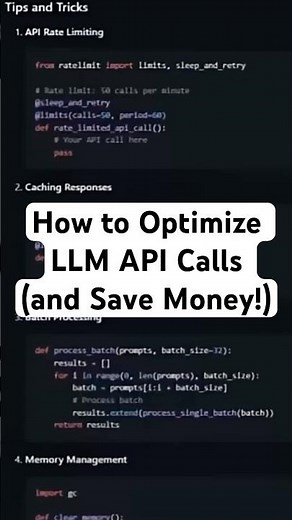 How to Optimize LLM API Calls (and Save Money!) #techx #softwarearchitecture #techinterviewtips