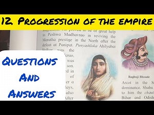 7th Std - History - Chapter 12 Progression of the Empire answers exercise - Maharashtra board