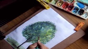 How to Draw a Tree in Watercolor
