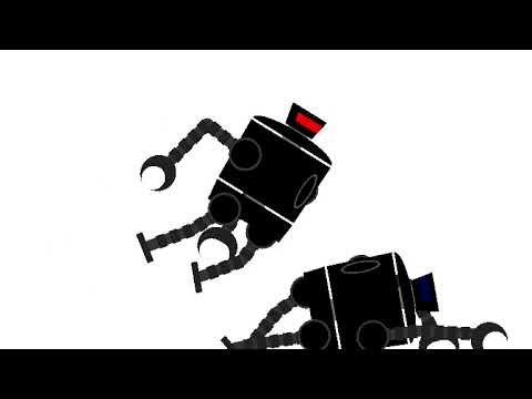 Omnidroid v2 (red) vs omnidroid v2 (blue)