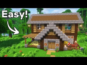 Minecraft: How to Build the Simple Survival House | 3 SIMPLE Starter Houses! (Easy Tutorial)