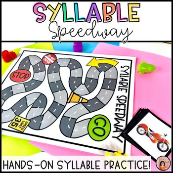 Transportation Game- Syllables, Preschool, Kindergarten, Activity, Centers, prek