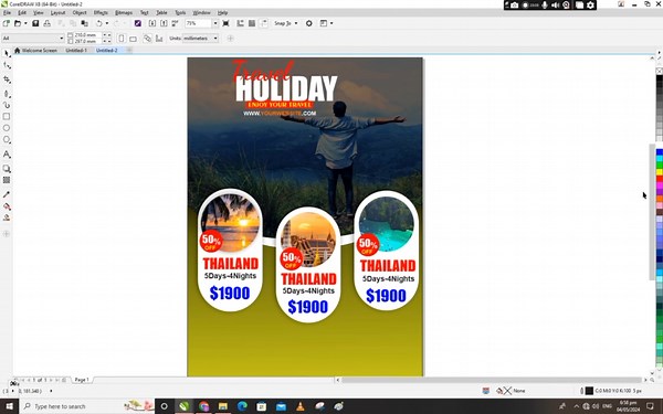 Flyer design using Corel draw #coreldraw #magfx