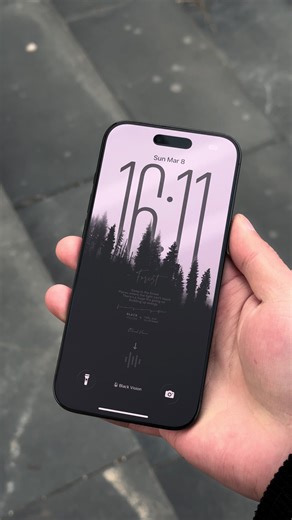 Dark Forest Depth Effect iOS Customization. Drop “Dark” for the setup tutorial. #iphonesetup #iphonewallpaper #widgets #homescreensetup #ios26