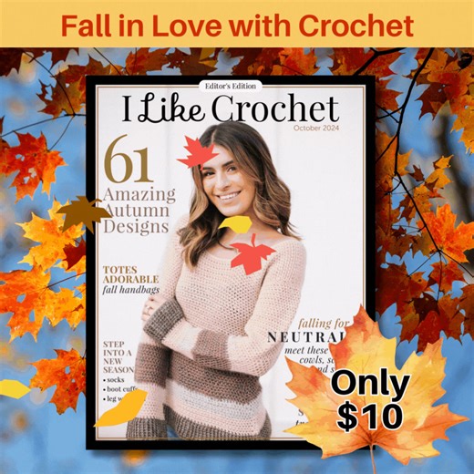 Treat yourself to an I Like Crochet Gold Club Membership! For a limited time only, enjoy 83% off your first year: https://www.ilikecrochet.com/subscribe-2col/gctmb1059/?mqsc=FLBZ10H ⭐Digital magazine with exclusive & favorite patterns ⭐Instantly access pattern collections with popular projects for home decor, scarves, shawls & more ⭐FREE pattern library access, with 10 years of patterns, tutorials & tips ⭐Each digital issue includes designer patterns and helpful articles! "Heart" your favorites 