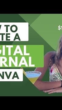 How To Create A Digital Journal Canva // Digital Products Guide // How To Sell Digital Products Etsy