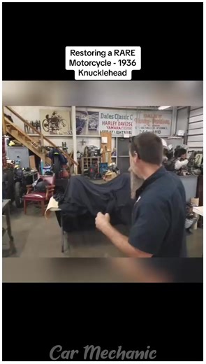 Restoring a RARE Motorcycle - 1936 Knucklehead part 2 #motorcycle #restoring #knucklehead #harley #harleydavidson #abandoned _GGS_CUT | Crafts People3