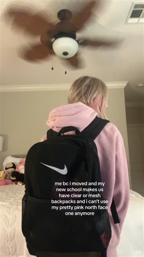 Relatable School Mesh Bag Woes: The Clear Backpack Dilemma