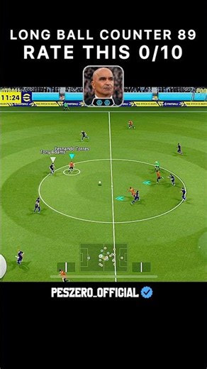 RATE 0/10 R.MARTINEZ LONG BALL COUNTER ATTACK ☠️🔥 #Efootball #martinez #pes #Efootball2025 #Shorts