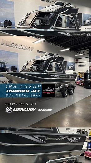 Just In: The 2026 Thunder Jet 185 Luxor – 3/4 Hard Top in Gun Metal Gray! 🛥️ Compact, tough, and built for BC waters. The new 185 Luxor has arrived at our Port Alberni boat showroom - a premium 18’ class aluminum fishing boat with serious offshore-grade capability, deserving a closer look. 👀 The 2026 brand update brings next-gen composite marine board (100% wood-free construction), a refined Gun Metal Gray finish, upgraded helm ergonomics, and performance features straight from larger Thunder 