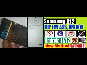Samsung A12 FRP Bypass Android 11/12 | Android 12 Google Account Unlock