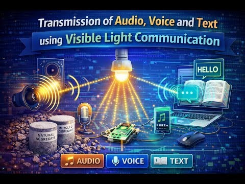Transmission of Audio, Voice and Text using Visible Light Communication