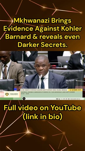 Mkhwanazi Says There Are DARKER SECRETS That If Revealed, This Country Will Burn| Ad Hoc Committee #reels #viral #explore #madlanga #adhoc #nhlanhlamkhwanazi #mkhwanazi | Sbu Makh