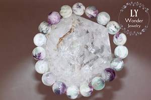 Handmade Feather Fluorite Bead Bracelet, UK - Etsy Canada