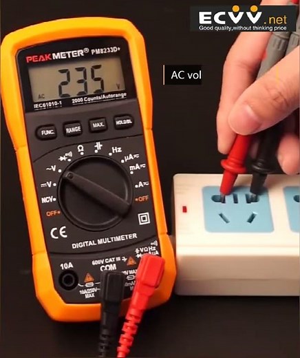 How to Measure Voltage, Resistance, Continuity with PM8233D+ Digital Multimeter?