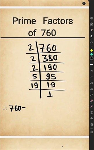Factors of 760