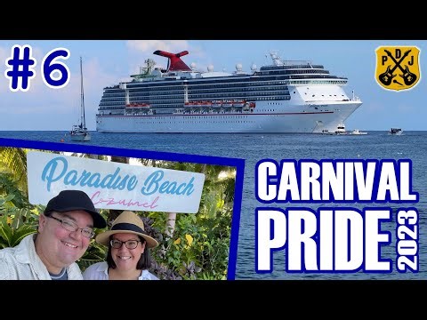 Carnival Pride 2023 Pt.6 - Cozumel, Paradise Beach, St. Patrick's Day Activities, Deli Dinner Time