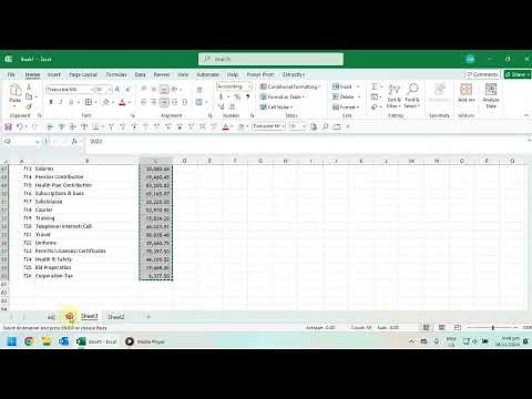 Excel extended/adjusted trial balance (including prior period adjustments)