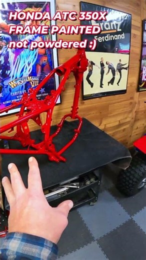 350X Frame is Painted - LOOKS HOT!!!