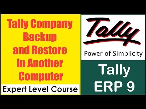 How to Make Tally Company Backup and Restore in Another Computer