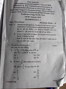 First SemesterAutomobile/Chemical/Computer Science/CHM/Electr... | Filo