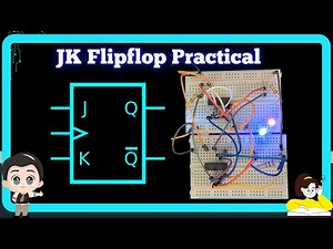 JK Flip flop and T Flip flop circuit using NAND gates || Digital Electronics Practical in 4K
