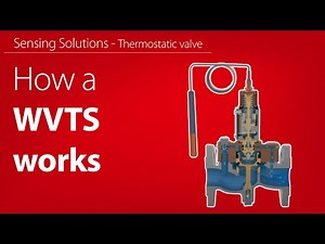 How the WVTS thermo-operated valve regulates the temperature of water or brine | Animation