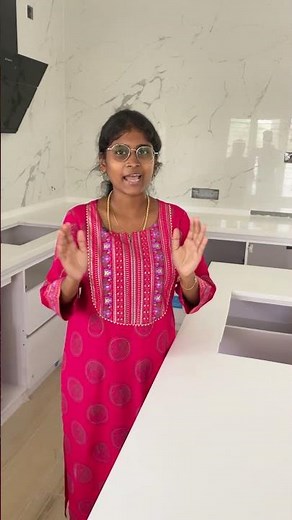 Dream Kitchen Quartz Slab Reveal 💫 | White Theme Finish | Kerala Team