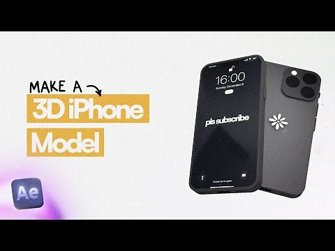 How to model a 3D iPhone in After Effects (After Effects Tutorial)