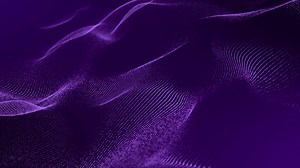 Download Purple color digital particle wave in cyberspace abstract background ,cyber background or technology background for free