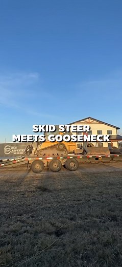 Cinch Carpentry doesn’t just build — they haul like pros. Skid steer loaded up on the gooseneck and ready for the next job site. | Southland Trailers